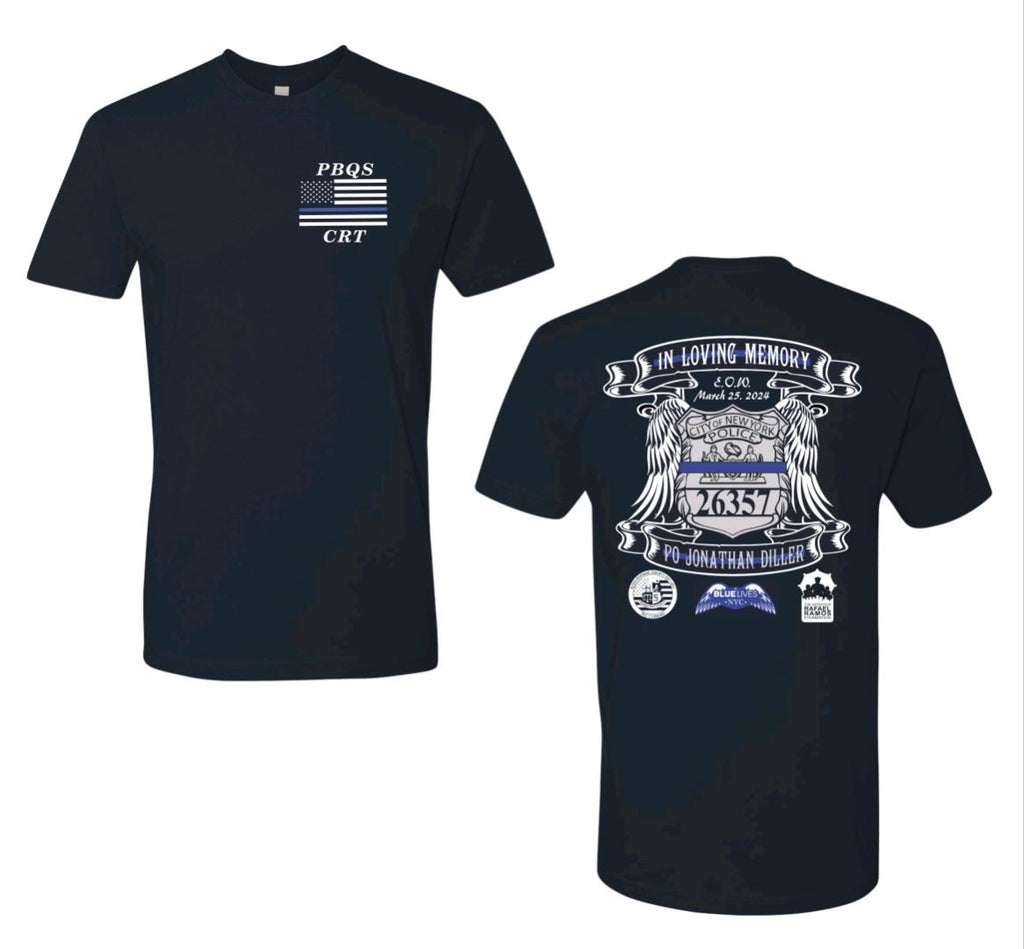 Police Officer Jonathan Diller Memorial Tee – Blue Lives Matter NYC